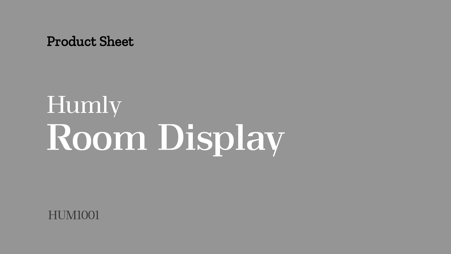 Product Sheet